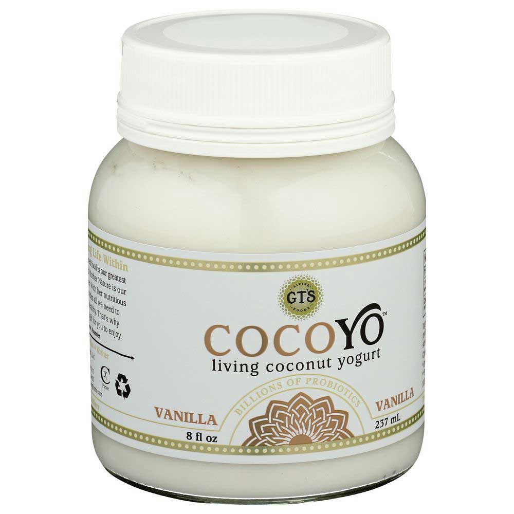 GTS Cocoyo Vanilla Living Coconut Yogurt, 8 Fluid Ounce -- 6 per case – Food Service Rewards