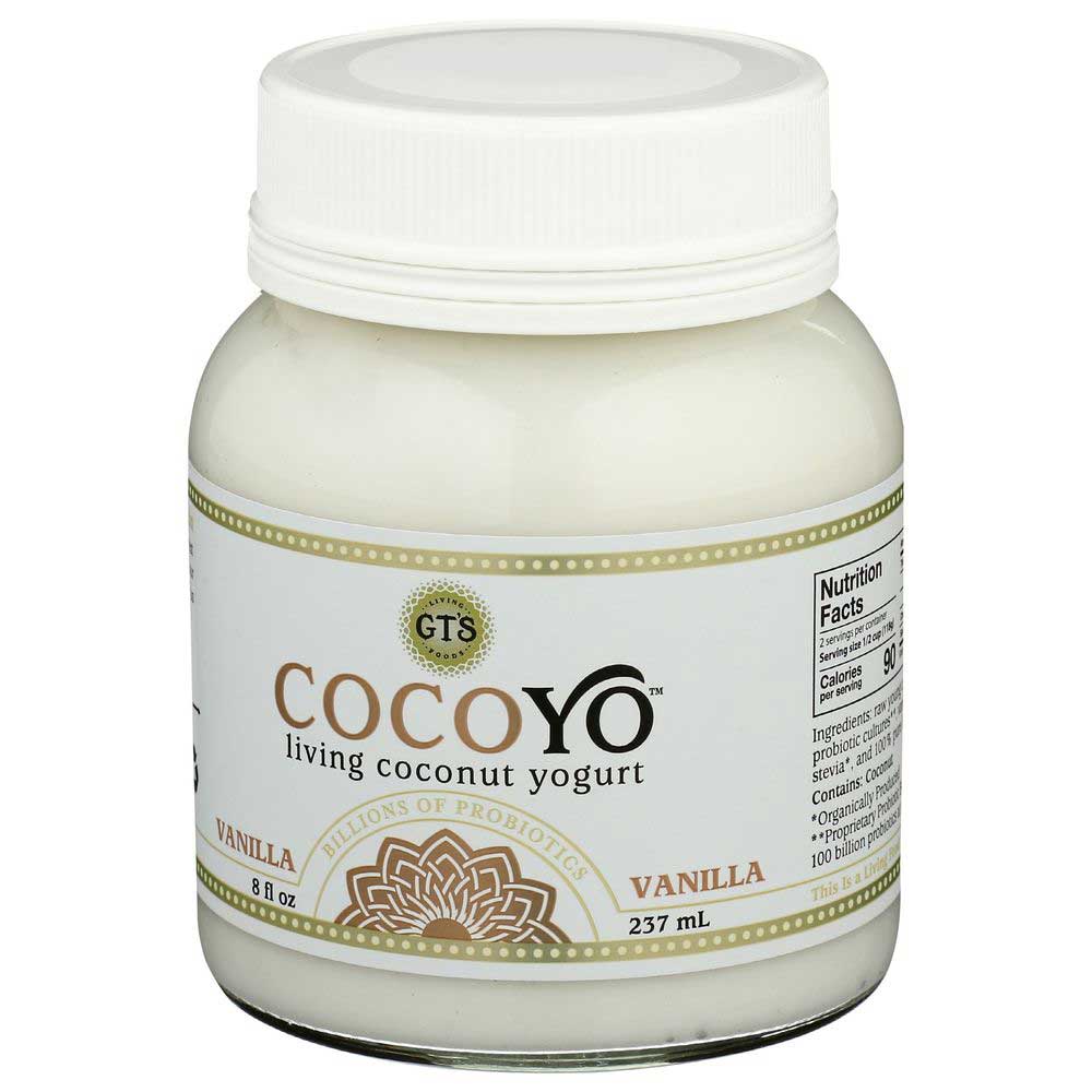 GTS Cocoyo Vanilla Living Coconut Yogurt, 8 Fluid Ounce -- 6 per case – Food Service Rewards