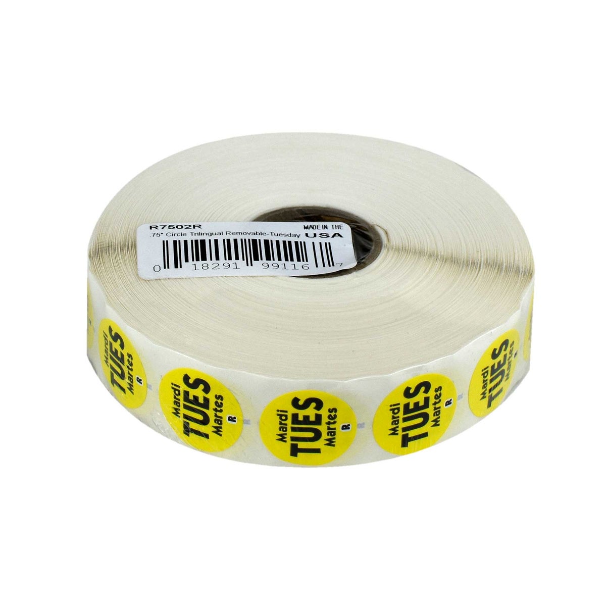 National Checking Company Dateit Yellow Trilingual Removable Label - T ...