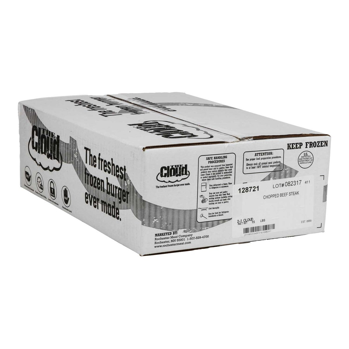 Cloud 2 1 Chopped Beef Steak Patty, 8 Ounce -- 30 per case. – Food ...