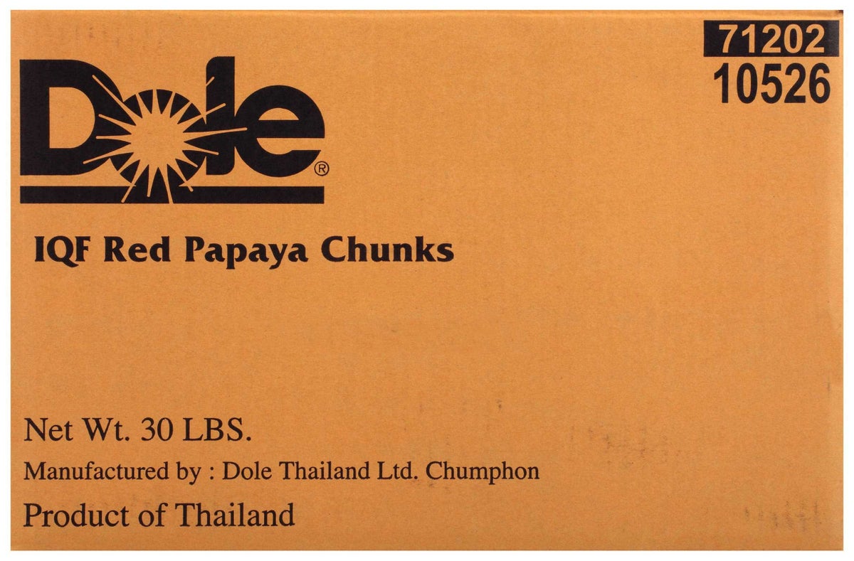 Dole Red Papaya Chunk, 30 Pound – Food Service Rewards