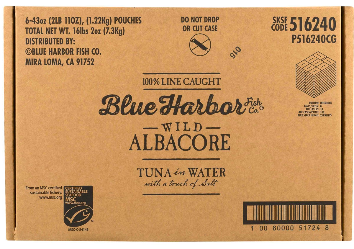 Starkist Blue Harbor Chunk White Albacore Tuna in Water, 43 Ounce Pouc ...