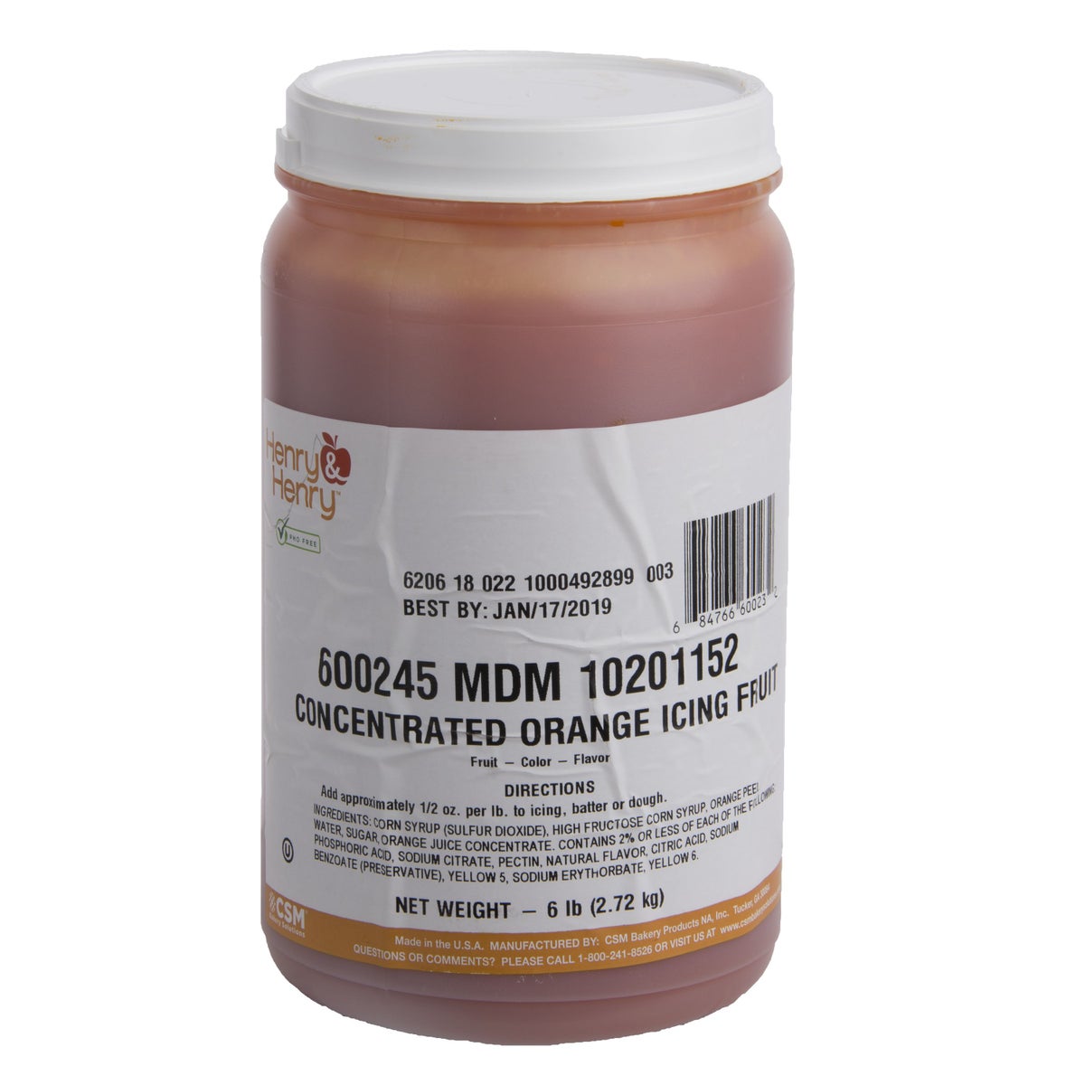 CSM Bakery Orange Concentrate Icing, 0.5 Gallon -- 6 per case. – Food ...