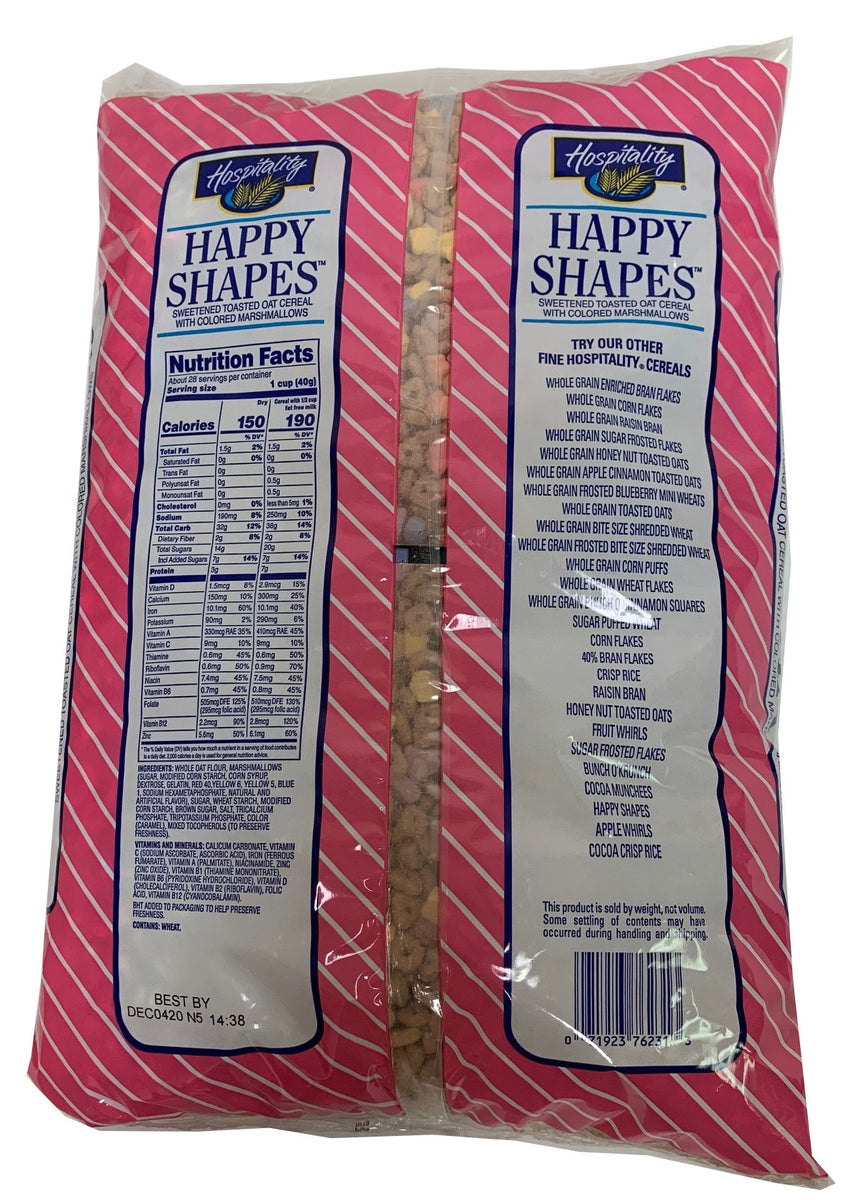 Hospitality CEREAL HAPPY SHAPES BULK – Food Service Rewards