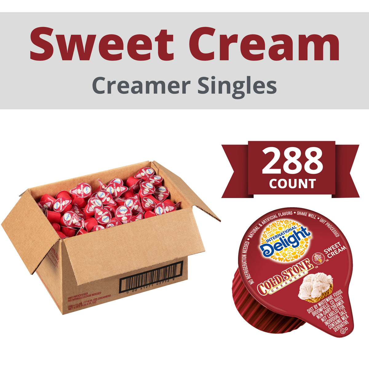 Creamer Liquid Non-dairy Sweet Cream Cold Stone Aseptic Single Serve C ...