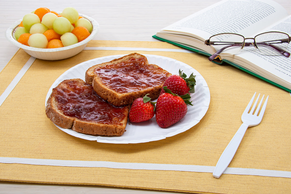 Plate Paper Light Weight White 9" – Food Service Rewards