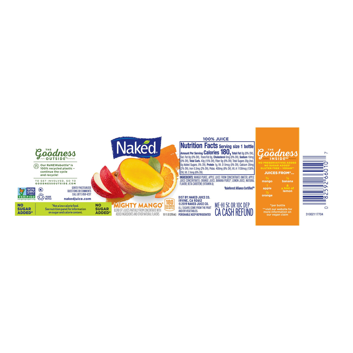 Juice Naked Mighty Mango – Food Service Rewards